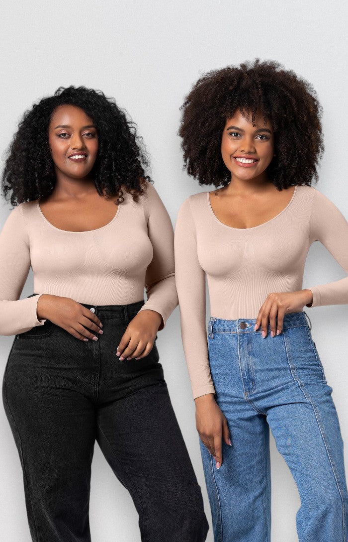 Sculpting Shapewear Long Sleeve Bodysuit – Sculpt SA